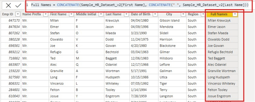 Concatenate Data In Power BI With The DAX CONCATENATE Function
