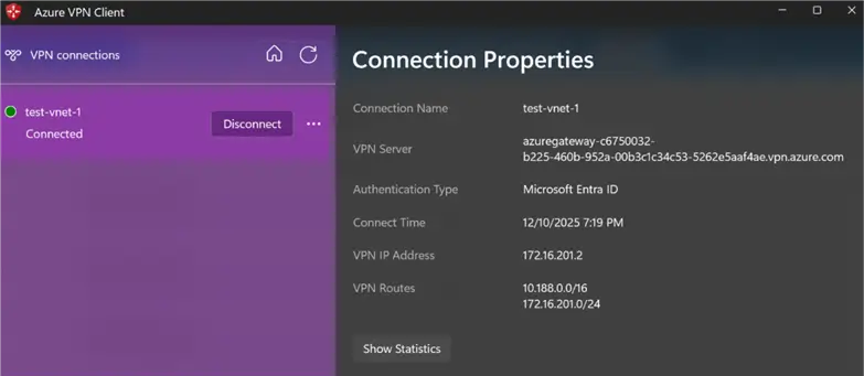 Azure Point to Site VPN Configuration Steps