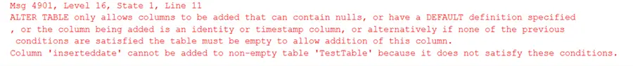 Alter Table Add Column Sql Server