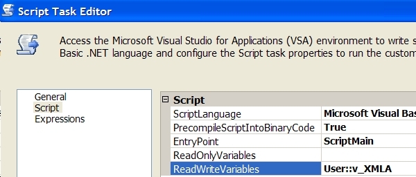 SSIS Analysis Services Execute DDL Task