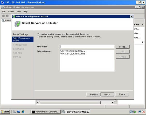 Install SQL Server 2008 on a Windows Server 2008 Cluster Part 2