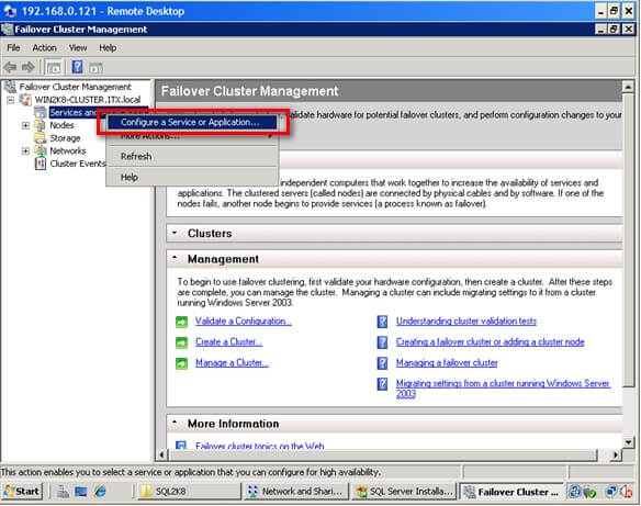 Install SQL Server 2008 on a Windows Server 2008 Cluster Part 3