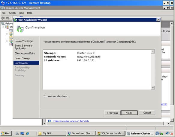 Install SQL Server 2008 on a Windows Server 2008 Cluster Part 3