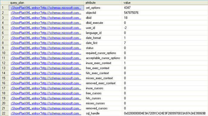 Session State Settings for Cached SQL Server Query Plans