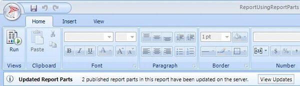 Getting Started with Report Parts in SQL Server Report Builder 3.0