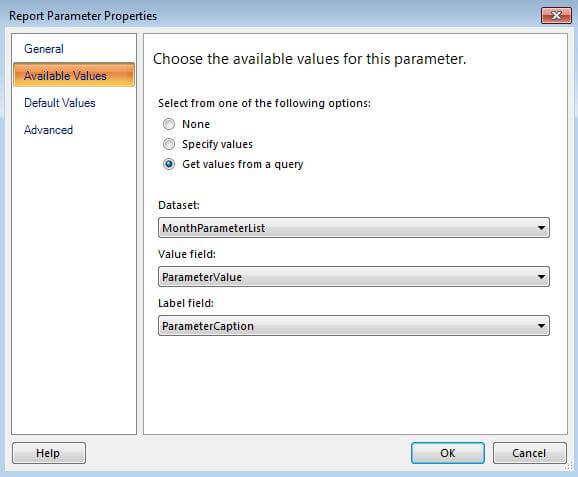 Customize Dropdown List in SSRS Report using a SSAS Cube Data Source