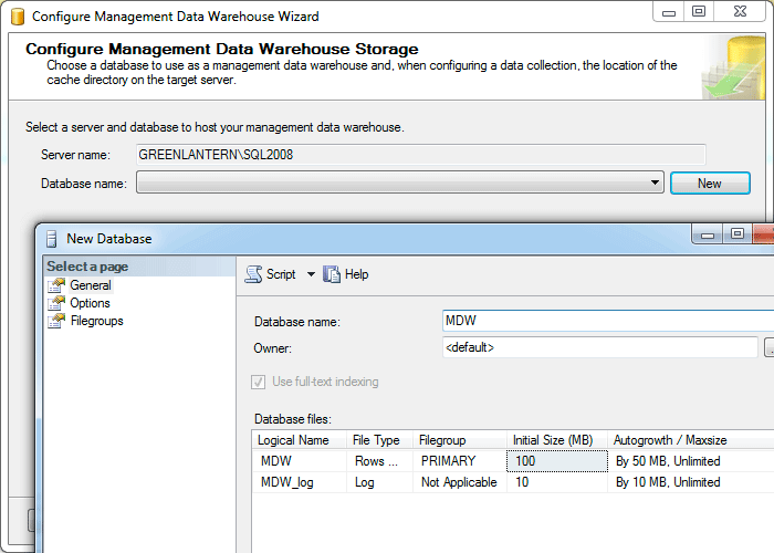 Removing the SQL Server Management Data Warehouse