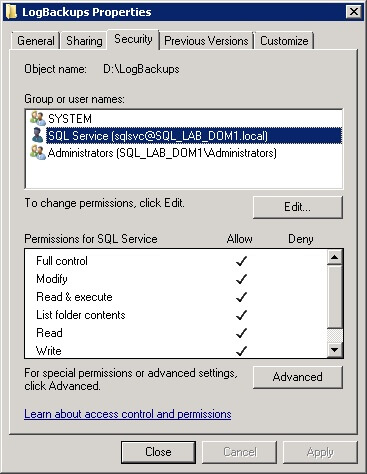 SQL Server Log Shipping to a Different Domain or Workgroup