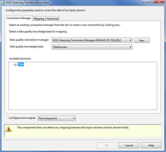 Getting Started with SQL Server Data Quality Services Using SSIS