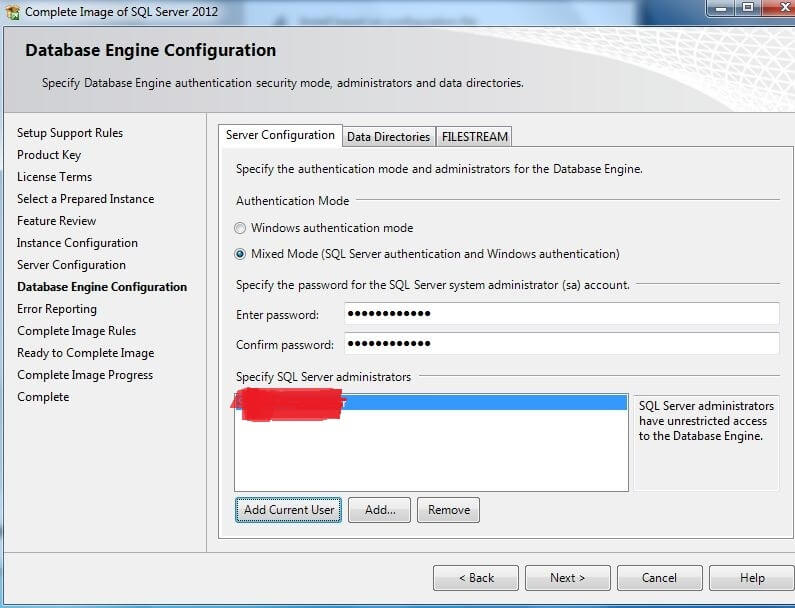 Install Sql Server 2012 Using Sysprep