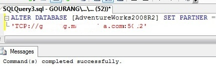 How to add a database file to a mirrored SQL Server database