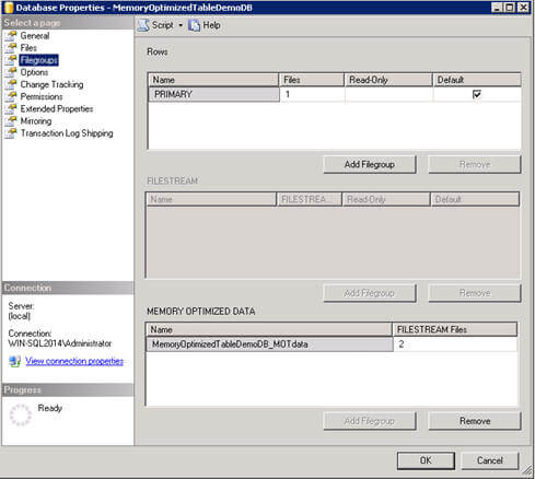 Getting started with SQL Server 2014 In-Memory OLTP