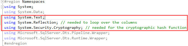 Using Hash Values In Ssis To Determine When To Insert Or Update Rows