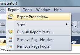 SSRS Embedding .NET Code for Report Formatting and Error Handling