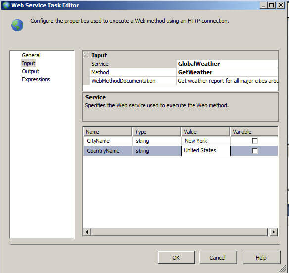 Example using Web Services with SSIS