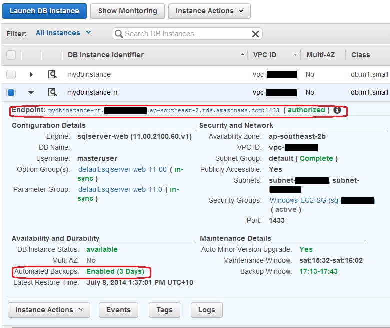 Running SQL Server Databases in the Amazon Cloud - RDS Backup and Restore (Part 3)