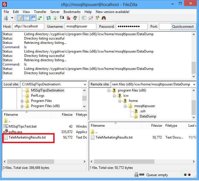 Using SFTP with SSIS