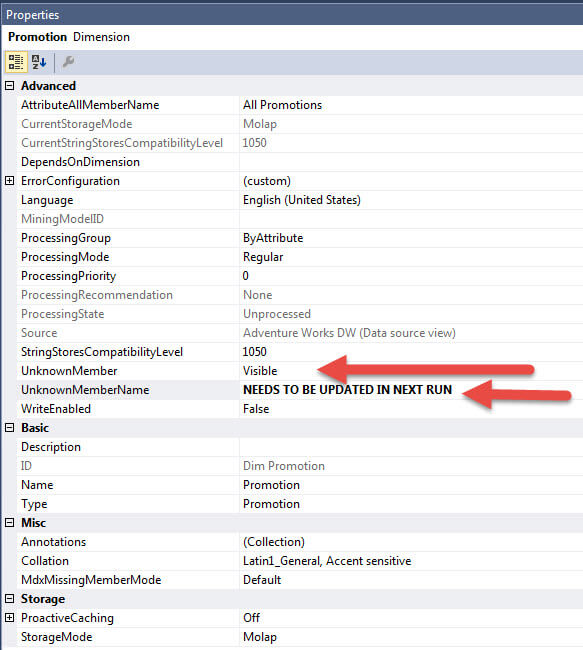 SSAS Processing Error Configurations