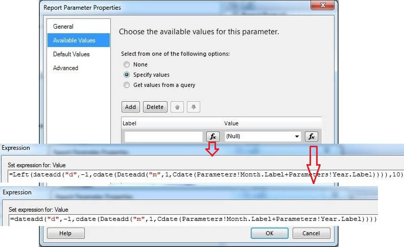 Dynamically Refresh SSRS Report Date Parameters