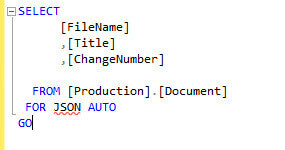 JSON Support in SQL Server 2016