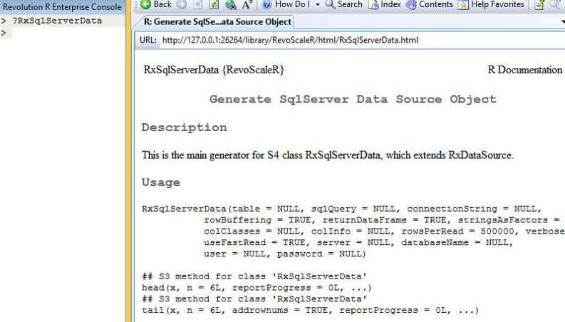 SQL 2016 R Services: Executing R code in Revolution R Enterprise