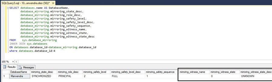 How to Remove SQL Server witness server from an existing Database Mirroring Configuration