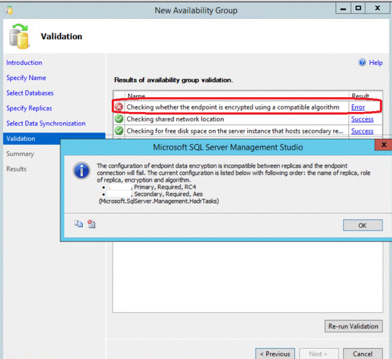 Sql Server Alwayson Availability Group Endpoint Encryption Algorithm 1027