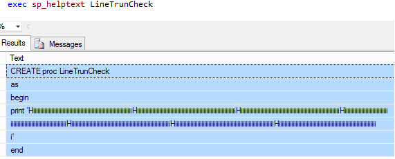 New SQL Server sp_helptext to avoid line splits of code
