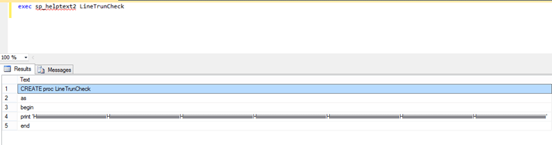 New SQL Server sp_helptext to avoid line splits of code