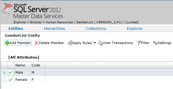 How to configure user permissions in SQL Server Master Data Services