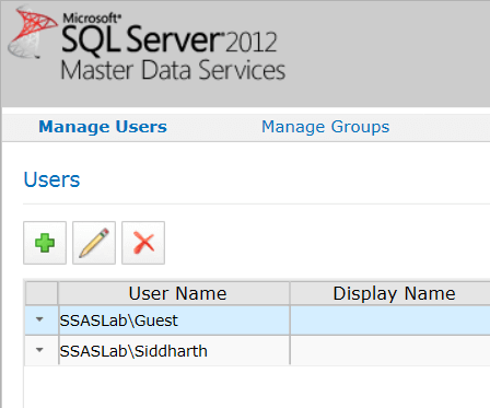 How to configure user permissions in SQL Server Master Data Services