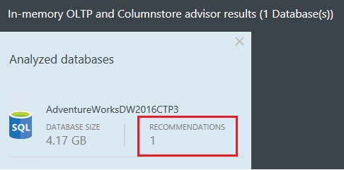 ColumnStore Index Recommendations using SQL Server Upgrade Advisor