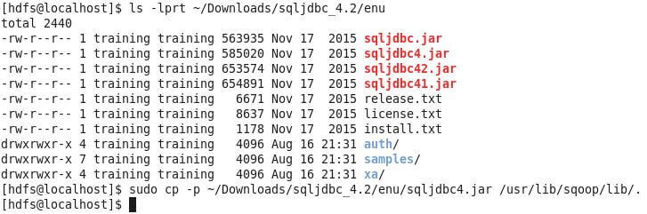 Sqoop Runtime Exception: Cannot Load SQL Server Driver