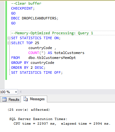 Simple Experiment with SQL Server In-Memory OLTP is 79 Times Faster