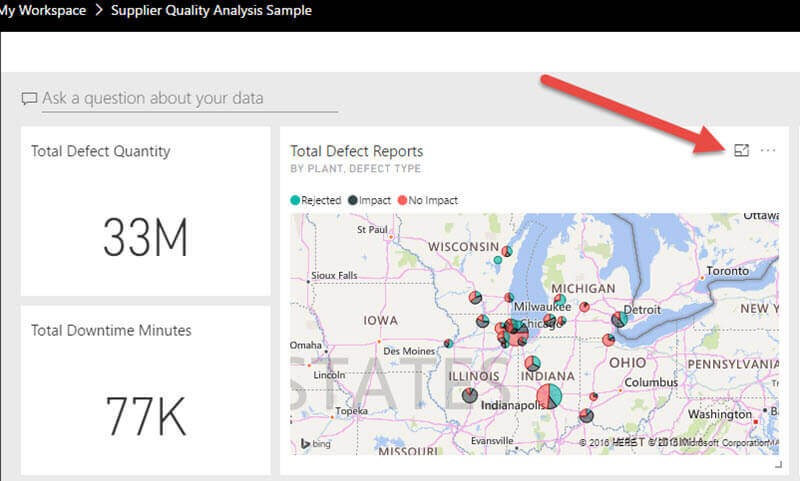 Power BI Focus Mode for Images and Data on Dashboards