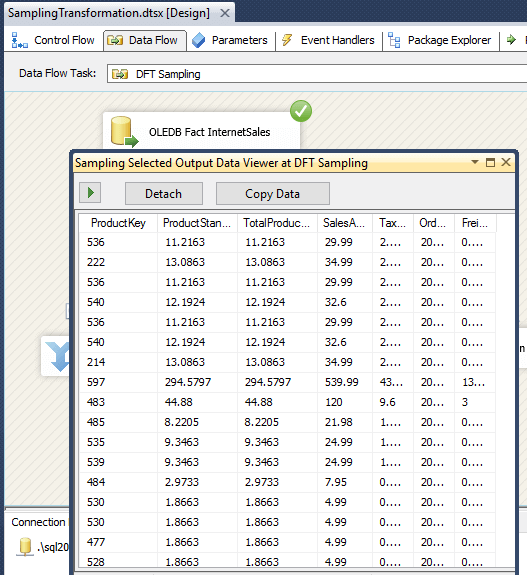Data Sampling in SSIS