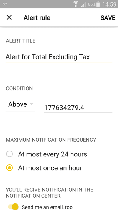 Power BI Online Alerts