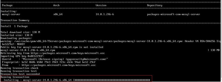Installing SQL Server vNext CTP1 on Red Hat Linux 7.2