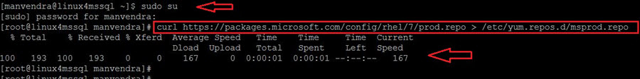 Installing SQL Server Tools to make a Database Connection from Redhat Linux Server