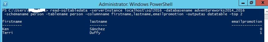 New PowerShell cmdlets to read and write SQL Server tables