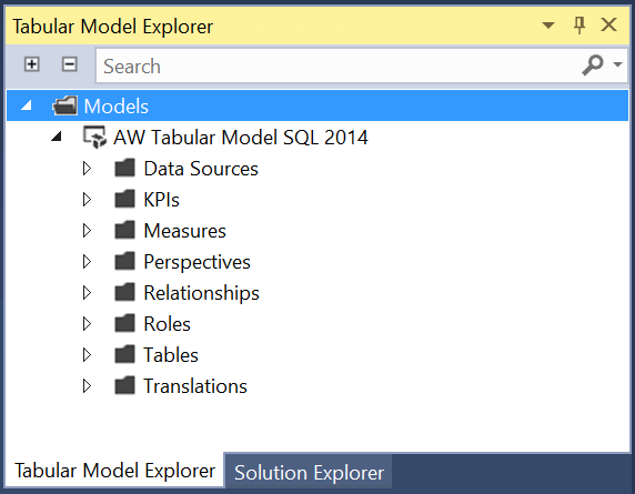 New Tabular Model Explorer for SSAS Tabular Projects