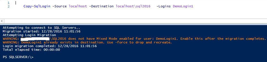 Migrate Sql Server Logins With Powershell
