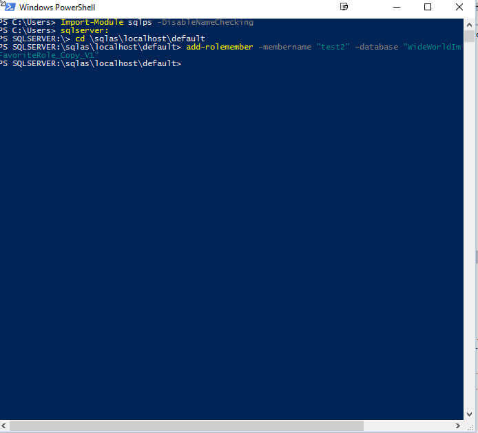 Add SSAS Role Members via PowerShell or XMLA