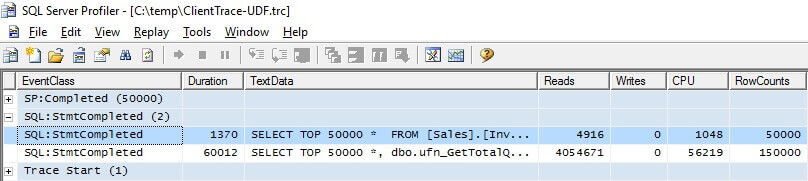 Understand the Performance Behavior of SQL Server Scalar User Defined Functions