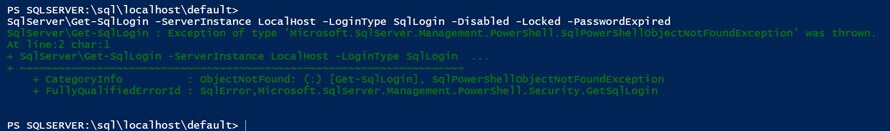 Add, Remove, and Get SQL Logins, New SQL PowerShell 2016 cmdlets