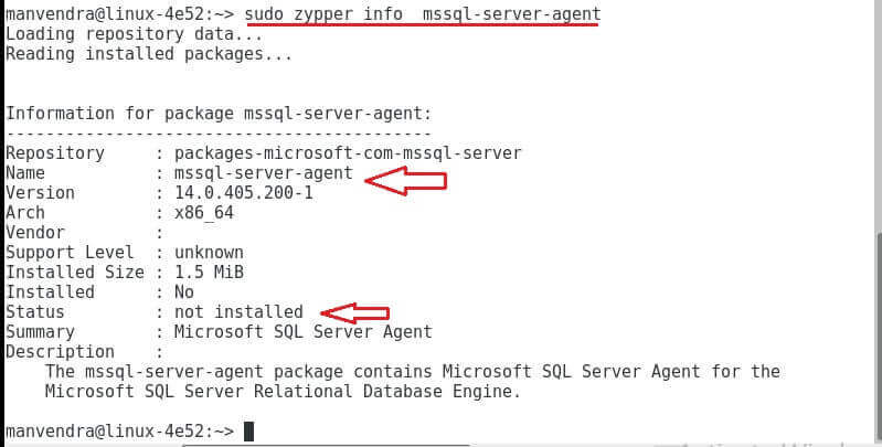 Installing SQL Server Agent on SUSE Linux