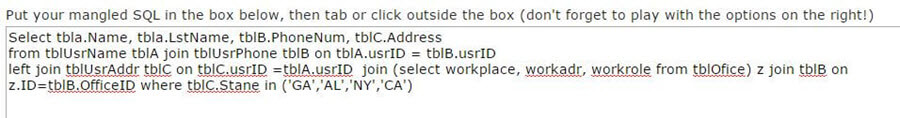 Standardize Sql Server T Sql Code Formatting 3137