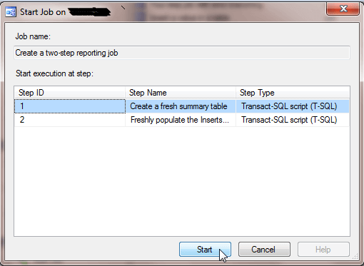Creating Multi Step And Dynamic Sql Server Agent Jobs