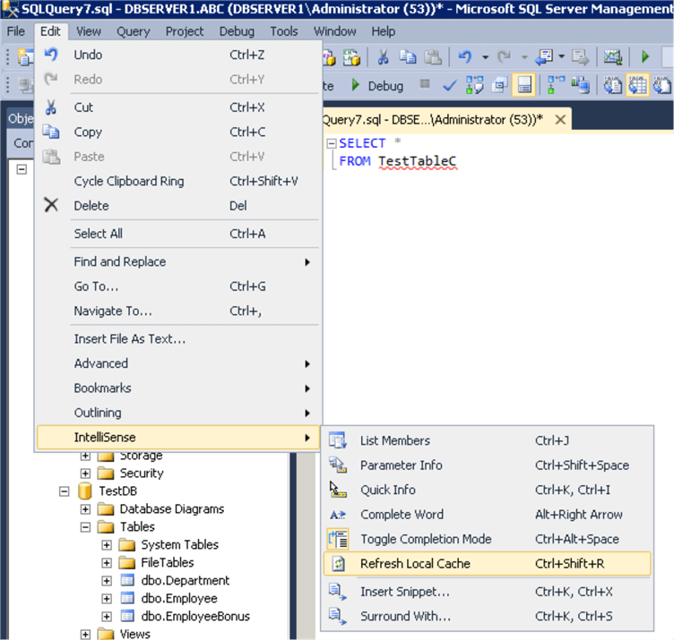 SQL Server Management Studio Recovery, Reporting, Key Combinations and Efficiency Tips