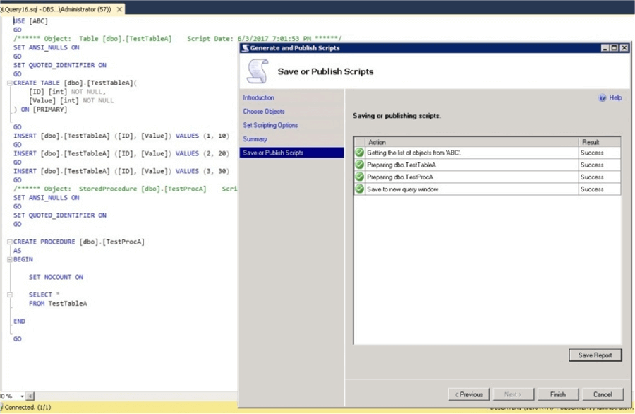 SQL Server Management Studio Tips – Generating Scripts